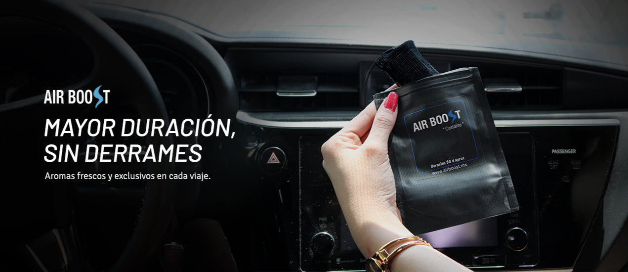 Airboost - Aromatizantes para auto de gran duración.